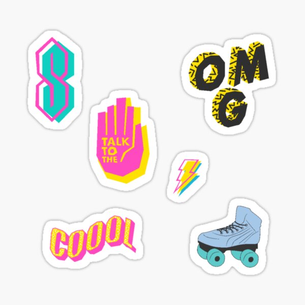 "Cute retro sticker pack" Sticker by alinkismaiks | Redbubble