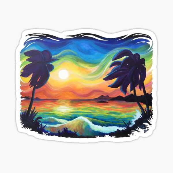 "Paradise" Sticker for Sale by BodoArtworks | Redbubble