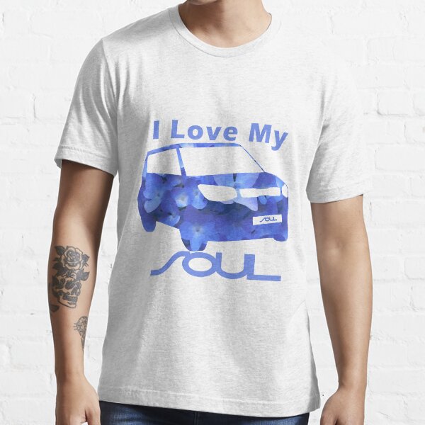 "I Love My Soul (Blue Flower Watercolor)" T-shirt for Sale by ...