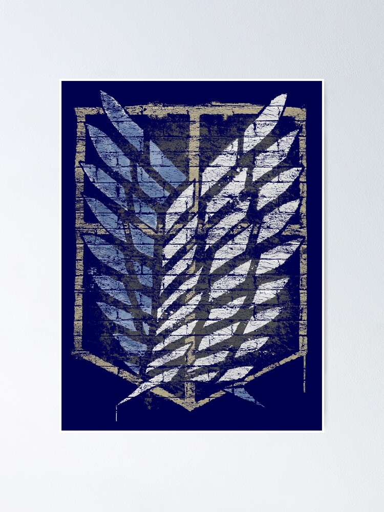 "AOT Scout Emblem Graffiti " Poster by Happy-Llama-Art | Redbubble