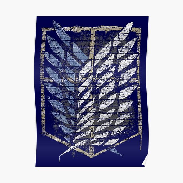 "AOT Scout Emblem Graffiti " Poster by Happy-Llama-Art | Redbubble