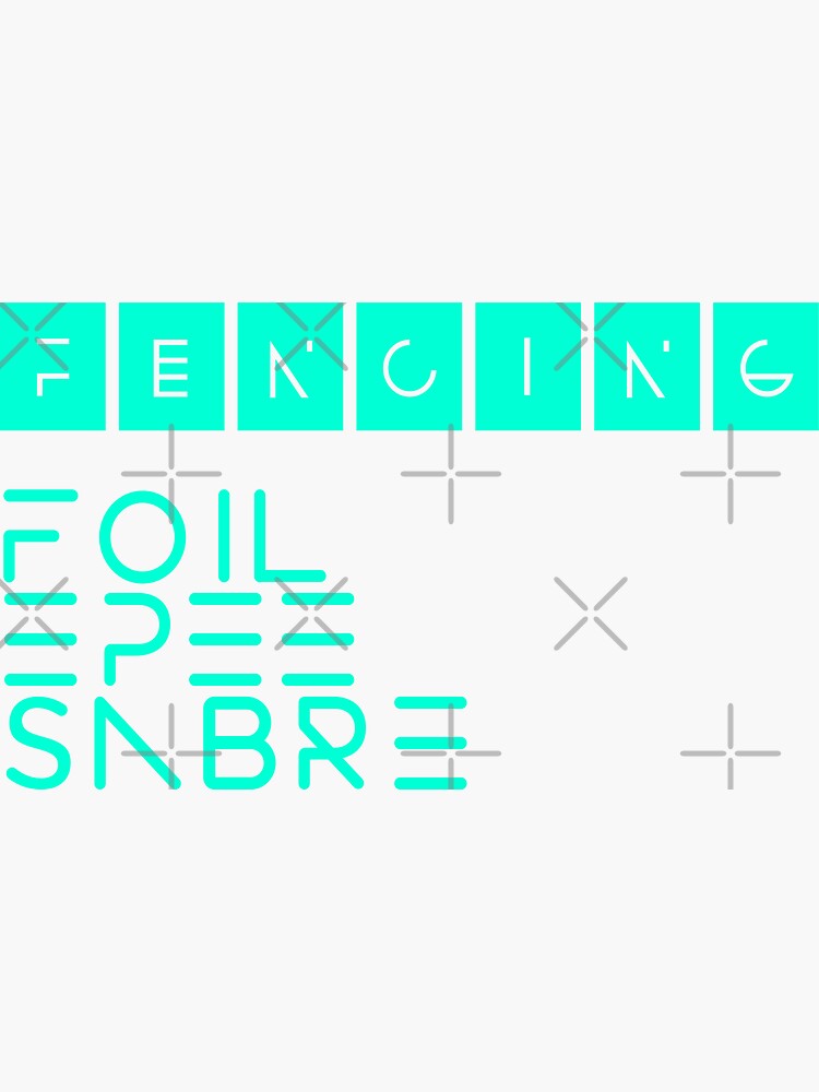 "Épée Fencing, Foil Fencing, Sabre Fencing" Sticker for Sale by ...