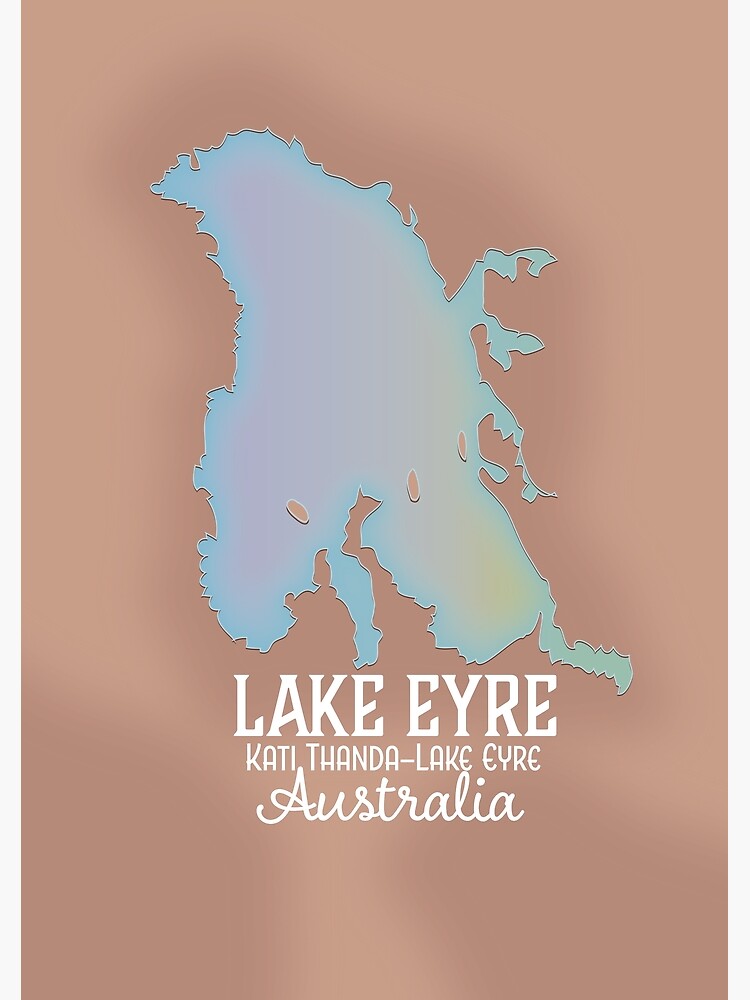 "Lake Eyre Australia map" Canvas Print by vectorwebstore | Redbubble