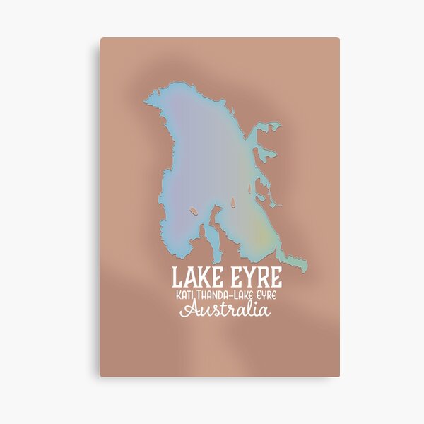 "Lake Eyre Australia map" Canvas Print by vectorwebstore | Redbubble