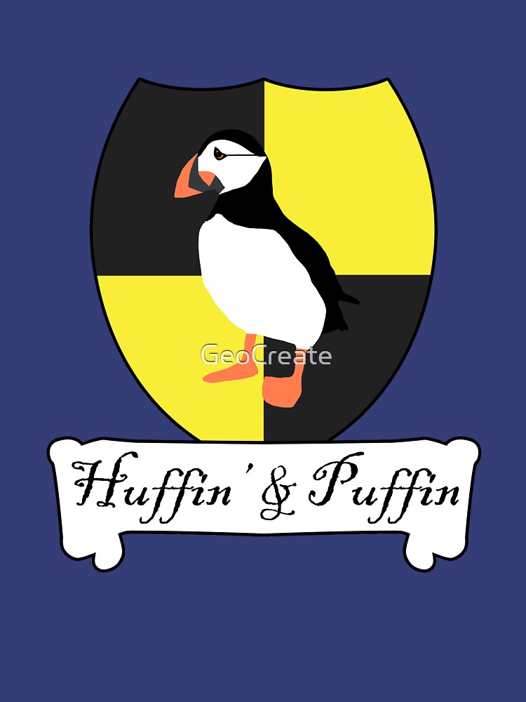 "Huffin' & Puffin" T-shirt for Sale by GeoCreate | Redbubble | puffin t ...