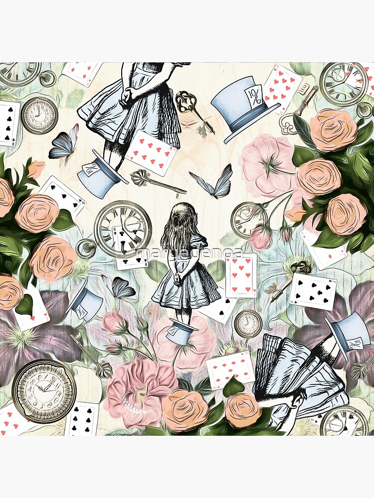 "Alice In Wonderland Collage" Poster for Sale by maryedenoa | Redbubble