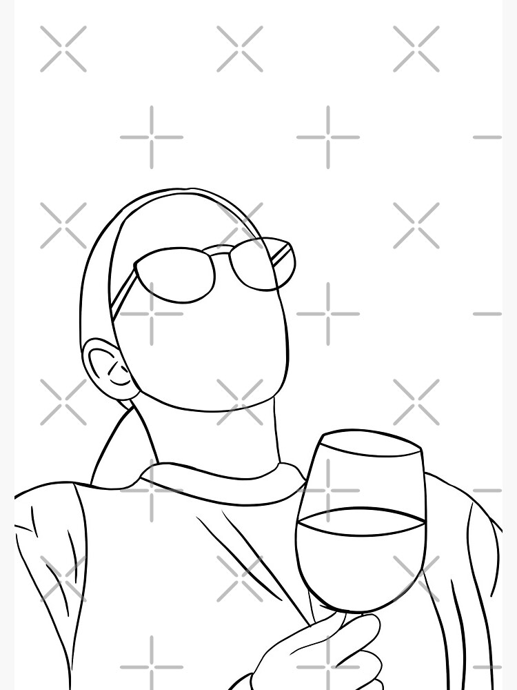 "Jenna Marbles Leisuring (Line Drawing)" Spiral Notebook for Sale by ...