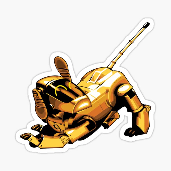 "GOLD AIBO" Sticker for Sale by Nostradama | Redbubble
