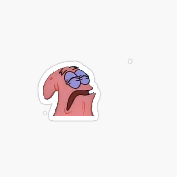 "sad Patrick meme" Sticker for Sale by annaobrien03 | Redbubble