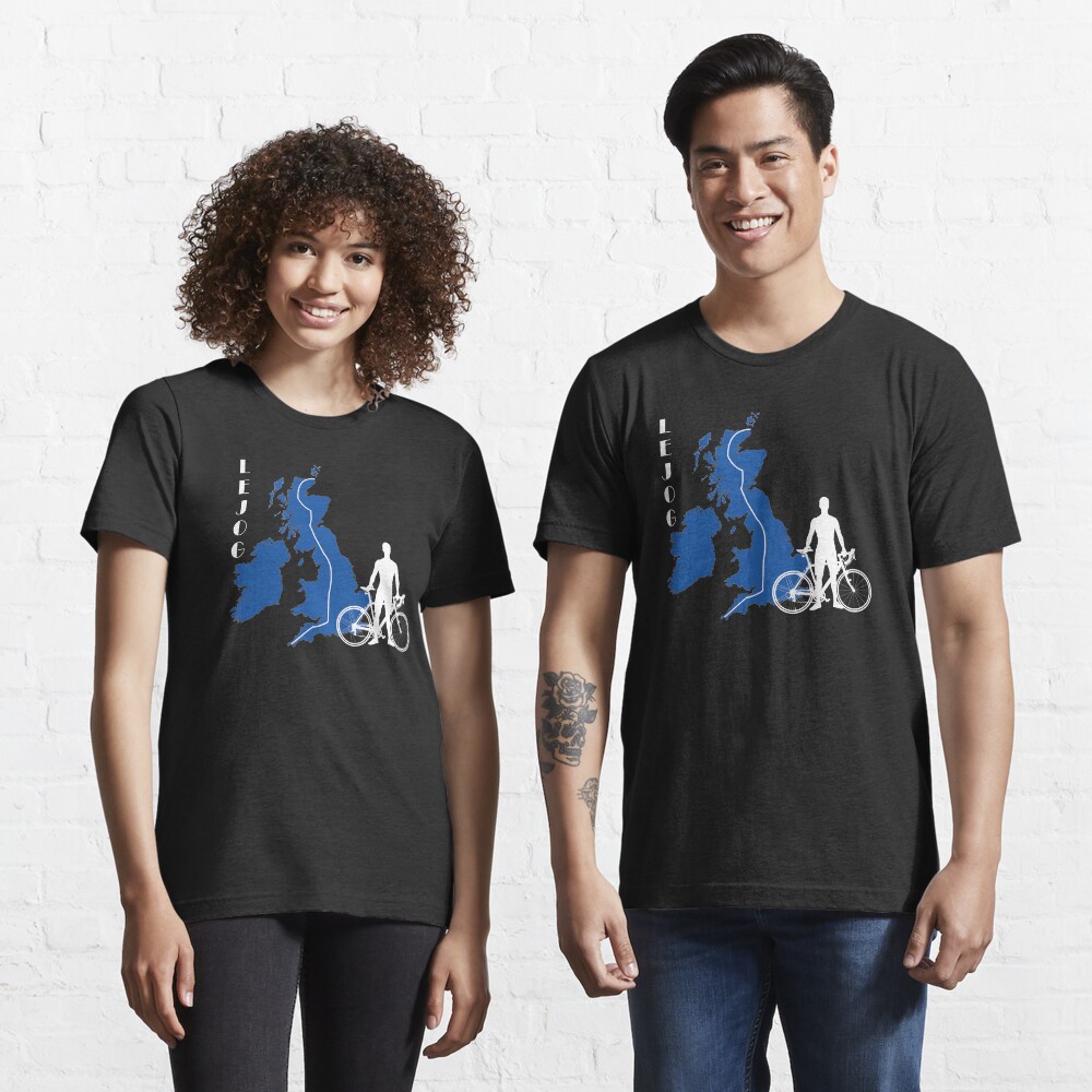 "LEJOG Lands End to John O'Groats (Blue/white)" T-shirt for Sale by ...