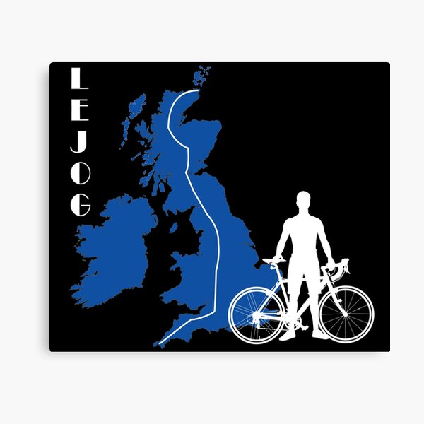 "LEJOG Lands End to John O'Groats (Blue/white)" Canvas Print for Sale ...