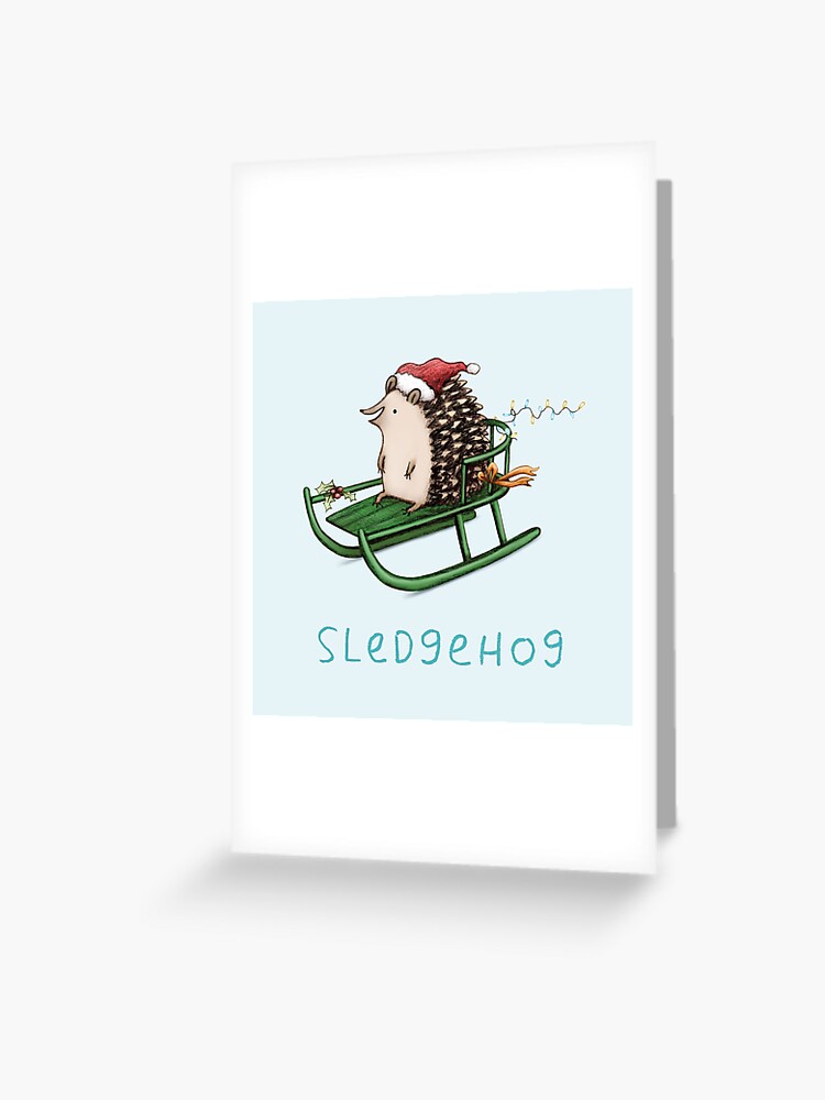 "Sledgehog" Greeting Card for Sale by SophieCorrigan | Redbubble