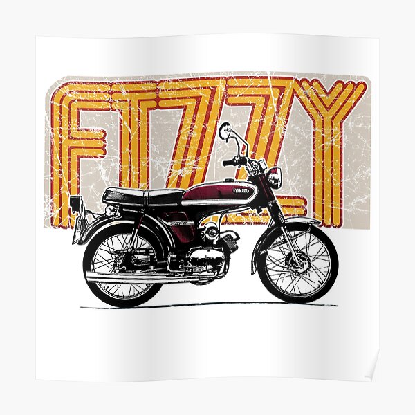 "FS1E 70's bike- fizzy, mopeds from your memory" Poster for Sale by ...