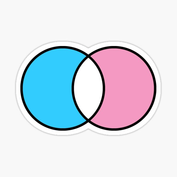 "Blue + Pink" Sticker for Sale by callavibes | Redbubble