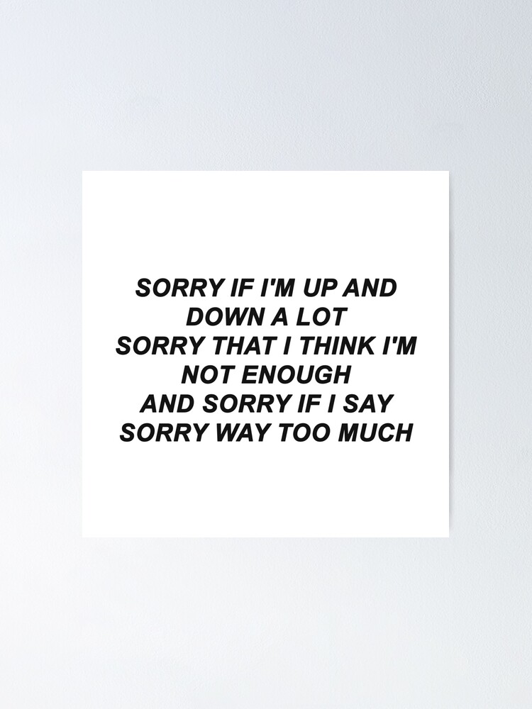 "sorry ari black" Poster by Rayowag | Redbubble