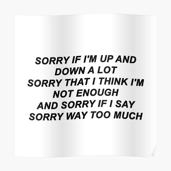 "sorry ari black" Poster by Rayowag | Redbubble