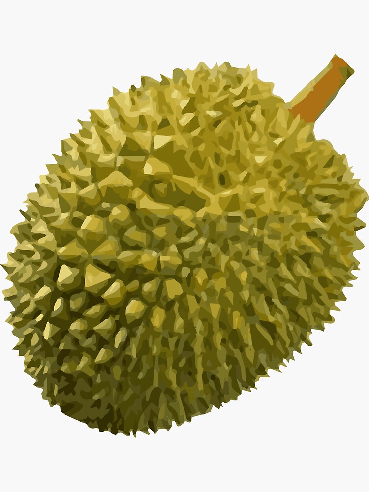 "DURIAN" Sticker for Sale by daddylongarms | Redbubble