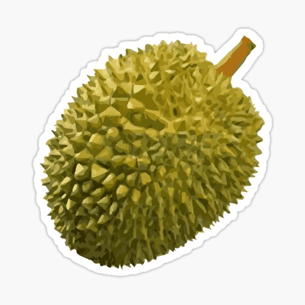 "DURIAN" Sticker for Sale by daddylongarms | Redbubble