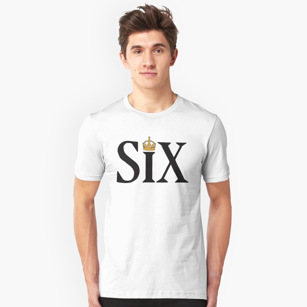 "SIX the Musical: Hand drawn logo" T-shirt by broadway-island | Redbubble
