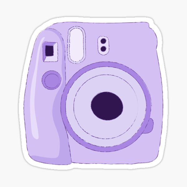 Purple Polaroid Camera Stickers | Redbubble
