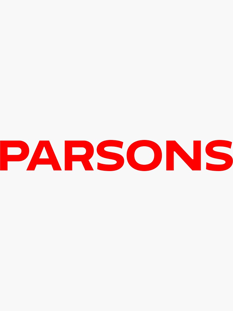 "Parsons" Sticker for Sale by catalinaoco | Redbubble