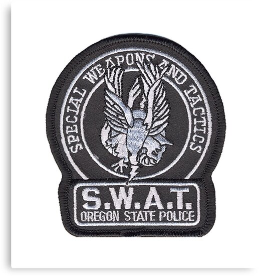 "Oregon State Police SWAT" Canvas Print by lawrencebaird | Redbubble