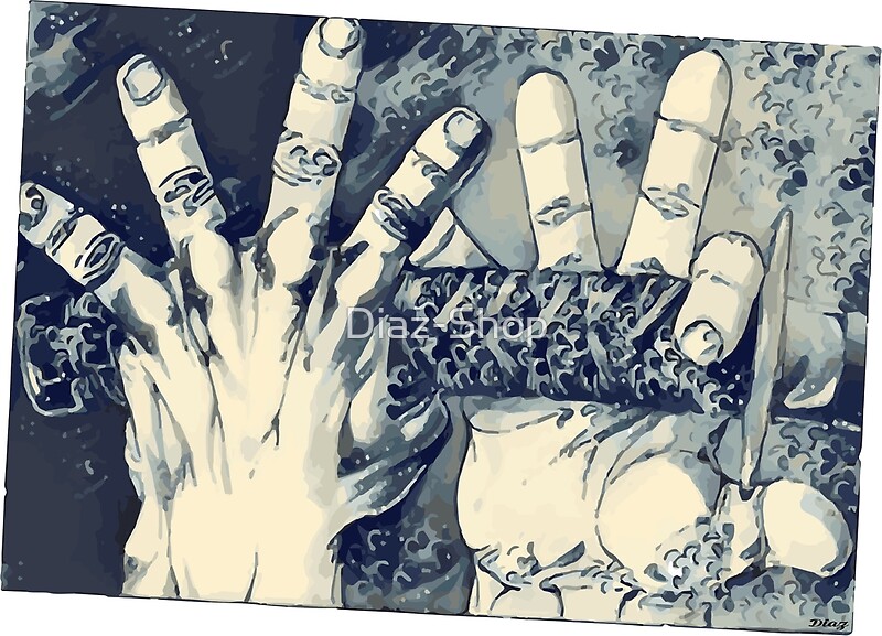 "Musashi Sword Hand - Baki (Ukiyo-e)" by Diaz-Shop | Redbubble