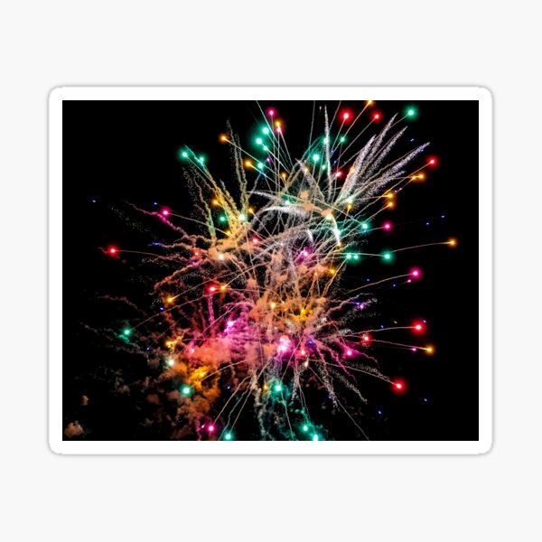 "Festival Fireworks Eruption of Explosion" Sticker for Sale by ...