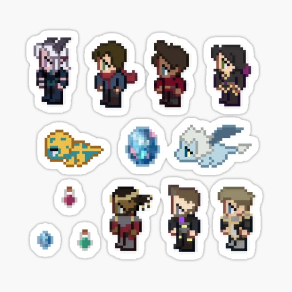 "The Dragon Prince pixel characters" Sticker for Sale by neoshadow413 ...