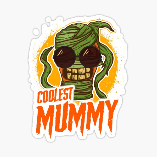 "Funny Halloween Coolest Mummy" Sticker for Sale by merchin2018 | Redbubble