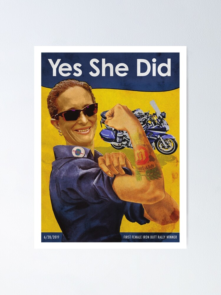 "Yes She Did!!" Poster by thirdwheeladv | Redbubble