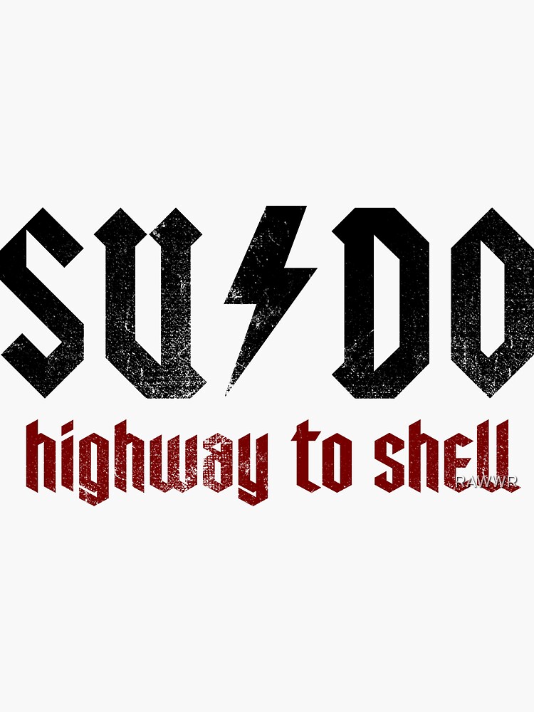 "SUDU - Highway to Shell" Sticker by RAWWR | Redbubble