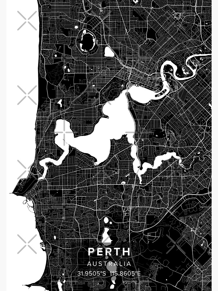 "Perth Map" Art Print by Kara515 | Redbubble