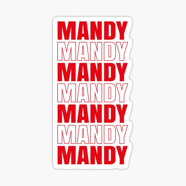"Mandy" Sticker for Sale by reyreypelcastre | Redbubble
