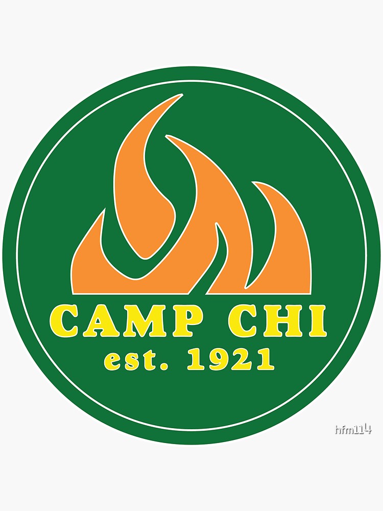 "camp chi- green" Sticker for Sale by hfm114 | Redbubble