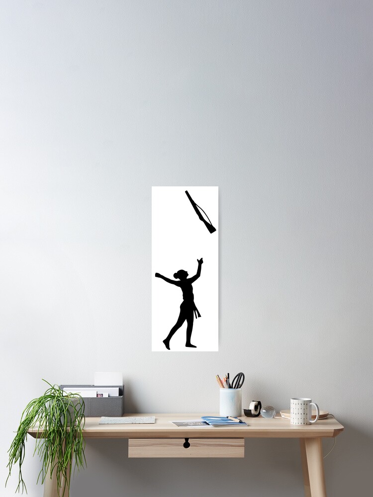 "Color Guard Rifle Toss" Poster for Sale by Vistascribe | Redbubble