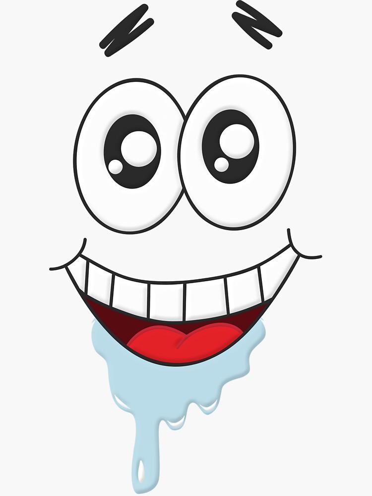 "Patrick Drooling" Sticker for Sale by BleedingAgility | Redbubble