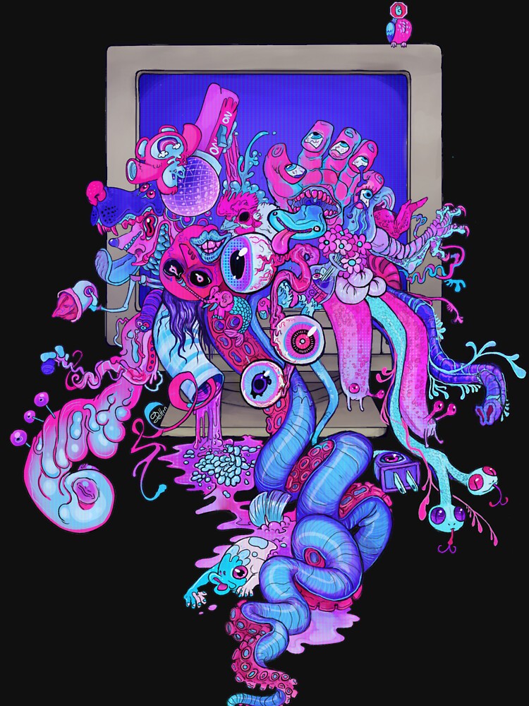 "Overflow" T-shirt for Sale by Nightjarring | Redbubble | psychedelic t ...