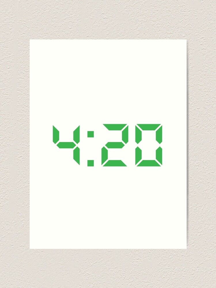 "4:20 Time!" Art Print by StrainSpot | Redbubble