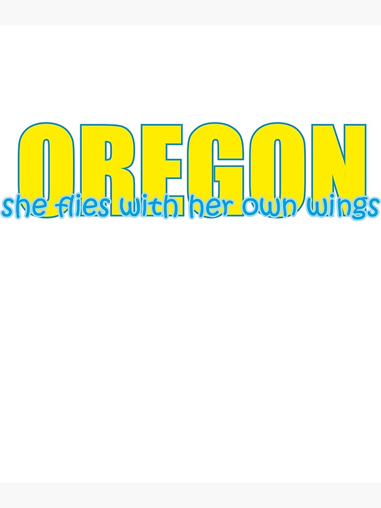"State of Oregon, motto of Oregon" Canvas Print by oleo79 | Redbubble