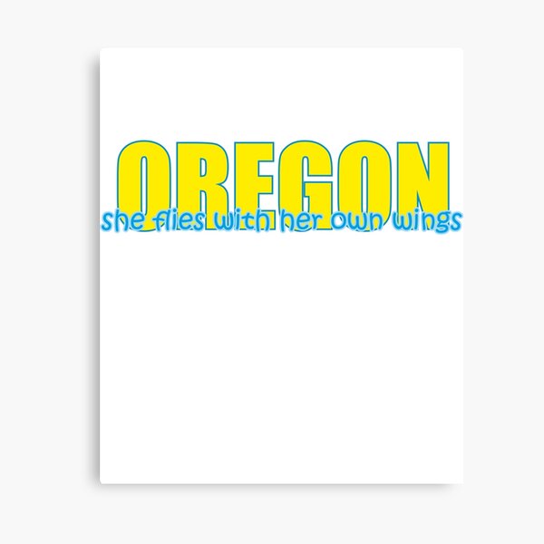 "State of Oregon, motto of Oregon" Canvas Print by oleo79 | Redbubble