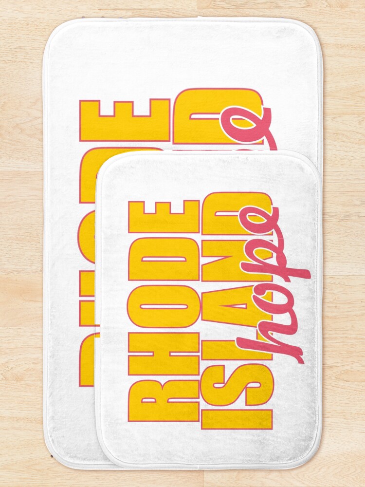 "State of Rhode Island, motto of Rhode Island. Hope" Bath Mat for Sale ...