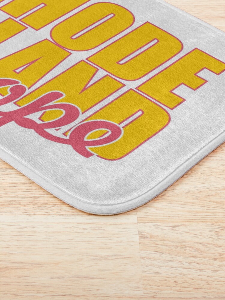 "State of Rhode Island, motto of Rhode Island. Hope" Bath Mat for Sale ...