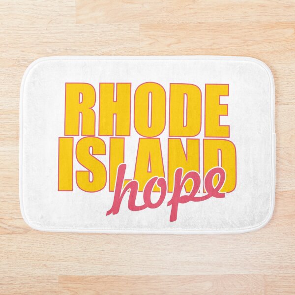 "State of Rhode Island, motto of Rhode Island. Hope" Bath Mat for Sale ...