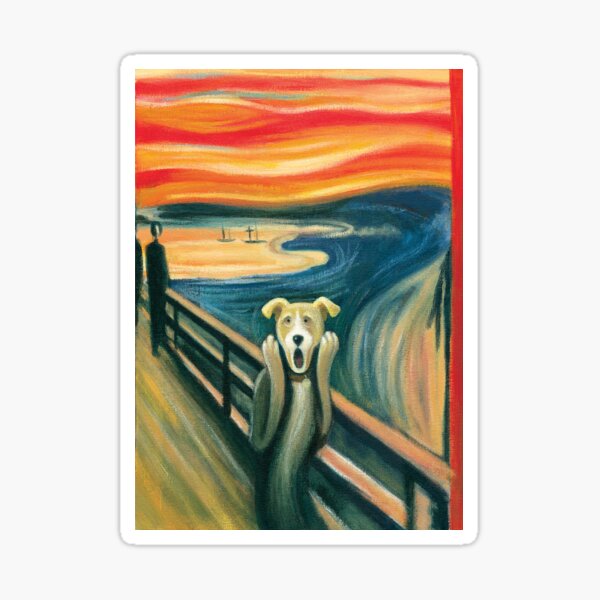 "The Howl by Kevin Brockbank" Sticker by beemorebeardie | Redbubble