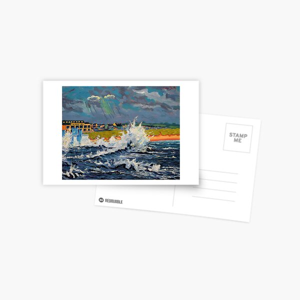 "Enniscrone Waves, County Sligo, Ireland" Postcard for Sale by eolai ...
