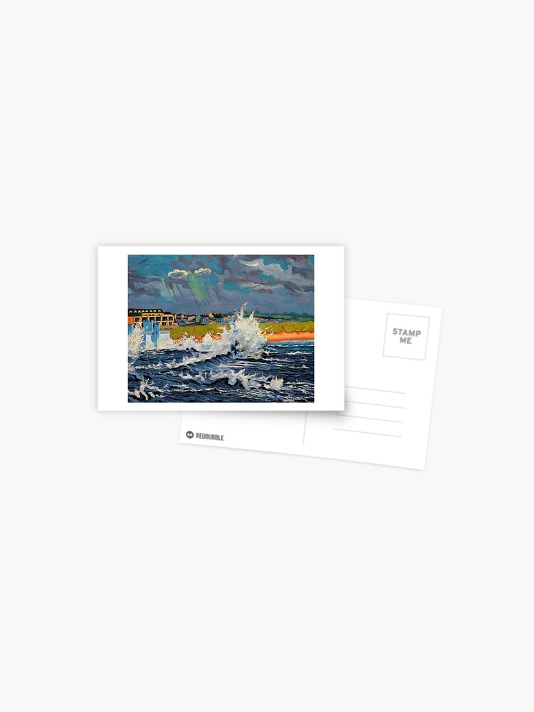 "Enniscrone Waves, County Sligo, Ireland" Postcard for Sale by eolai ...