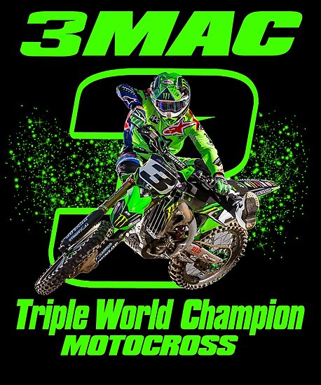 "3MAC 3 x Motocross World Champion Eli Tomac ET3 ET1" Poster by ...