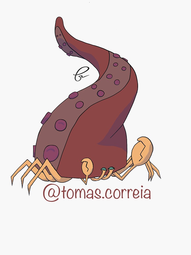 "Crab-topus The Octo-Hermit Crab" Sticker for Sale by OldManTom | Redbubble