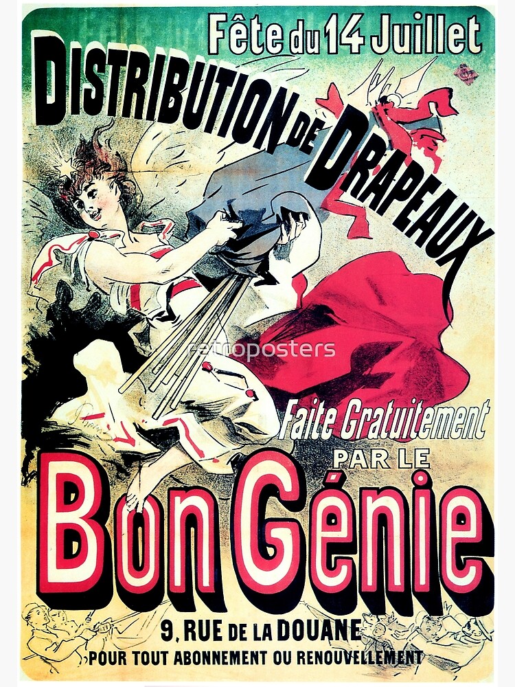 "BON GENIE by Jules Cheret French Belle Epoque Vintage Theatre " Art ...